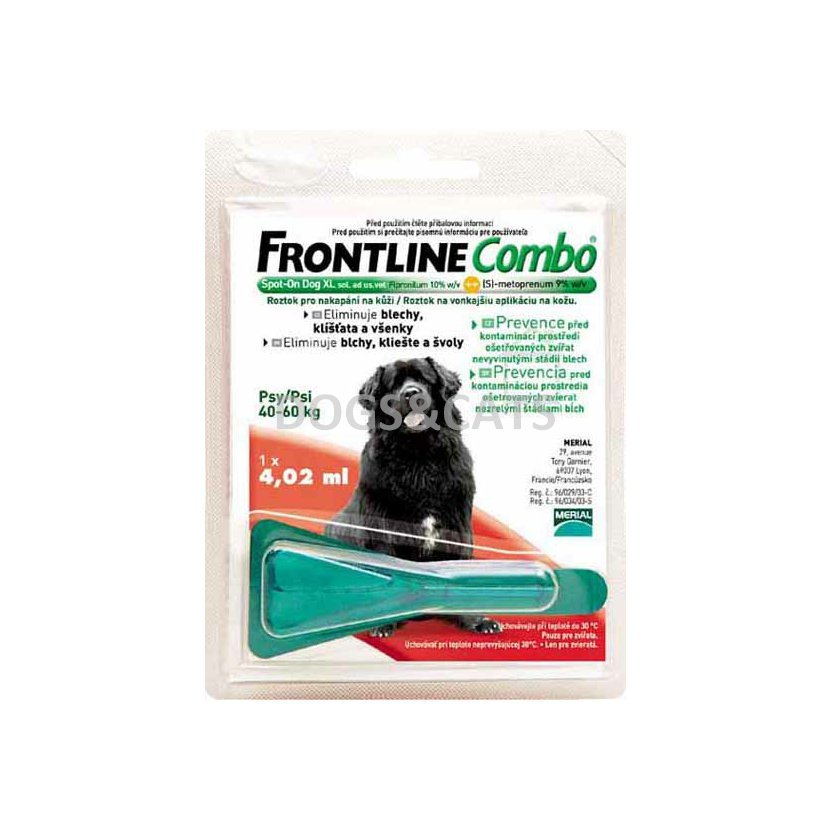 FRONTLINE COMBO Spot On DOG XL 4,02 ml, na váhu 40-60 kg